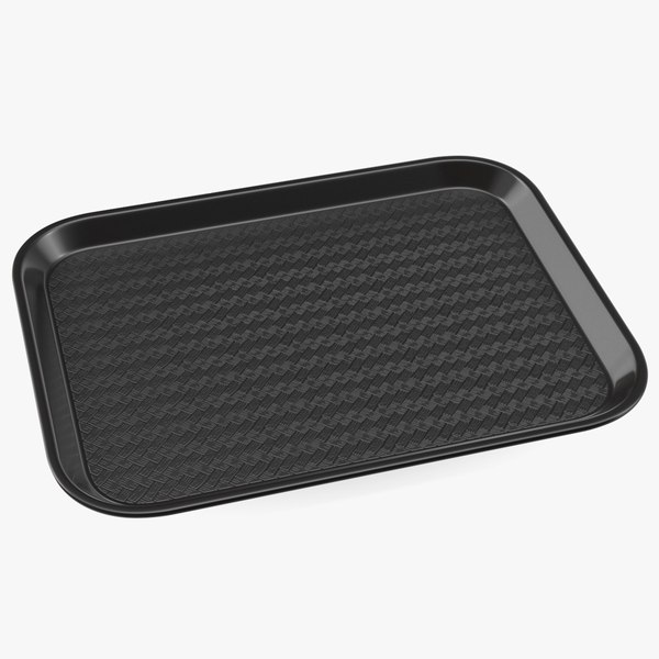 Plastic Fast Food Tray Red 3D - TurboSquid 1950858