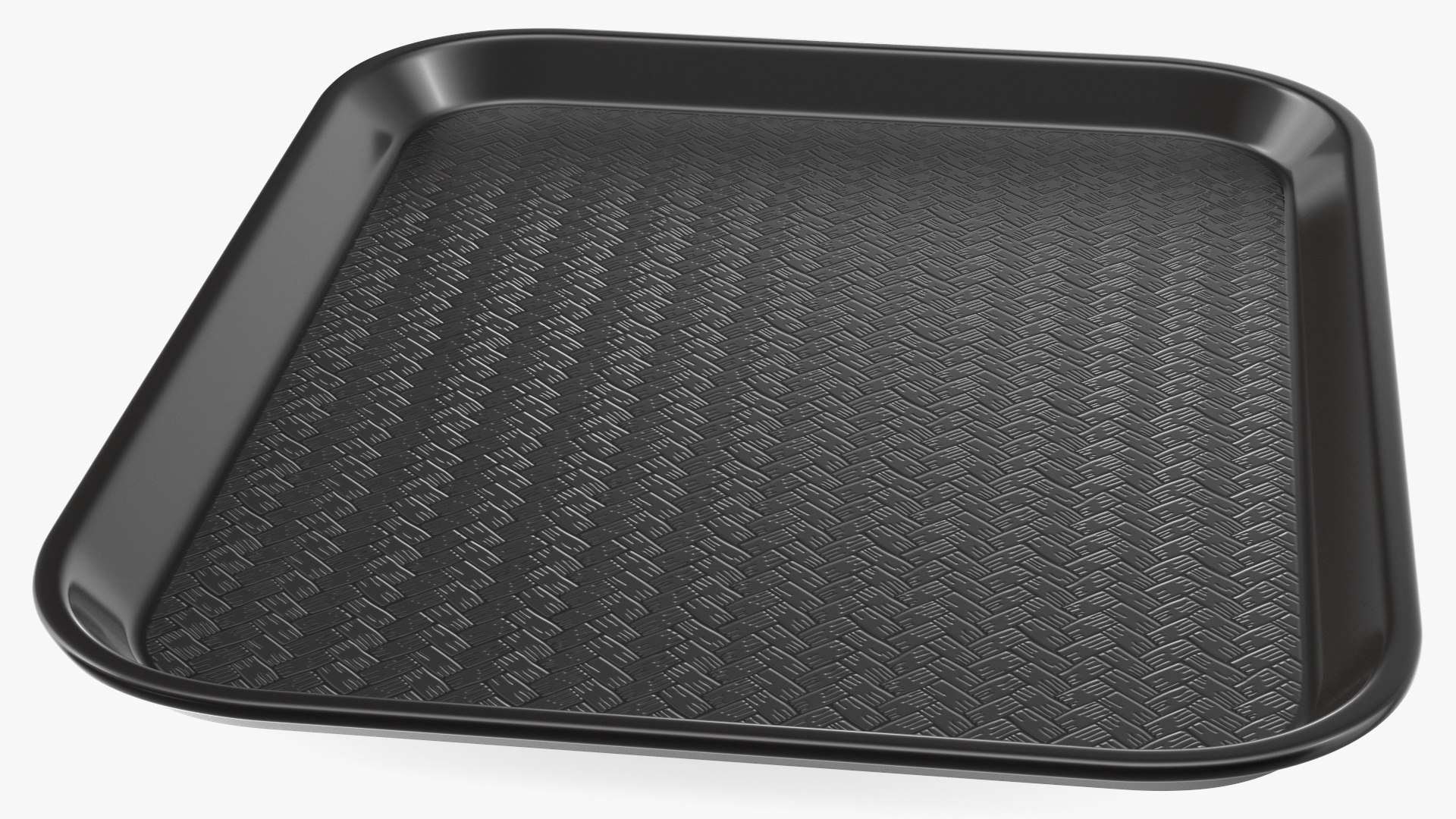 3D Plastic Fast Food Tray Black Model - TurboSquid 1950860