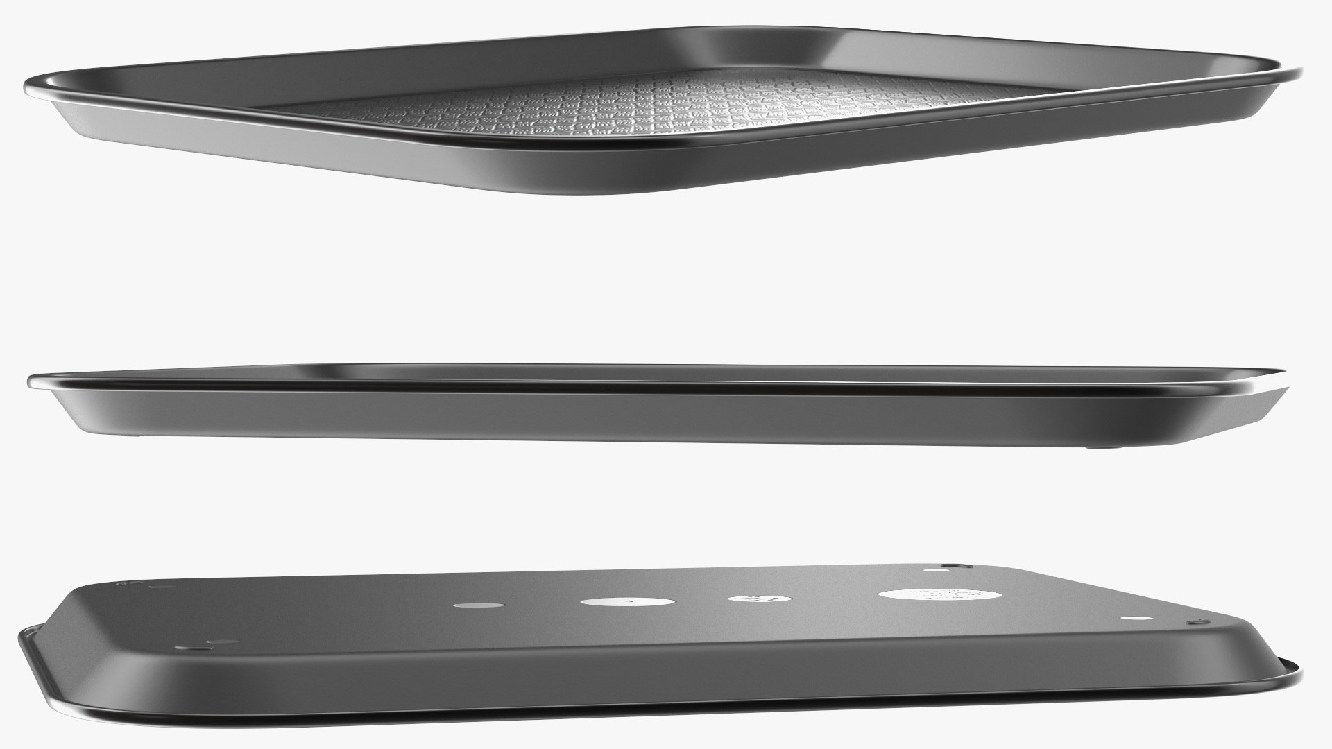 3D Plastic Fast Food Tray Black Model - TurboSquid 1950860