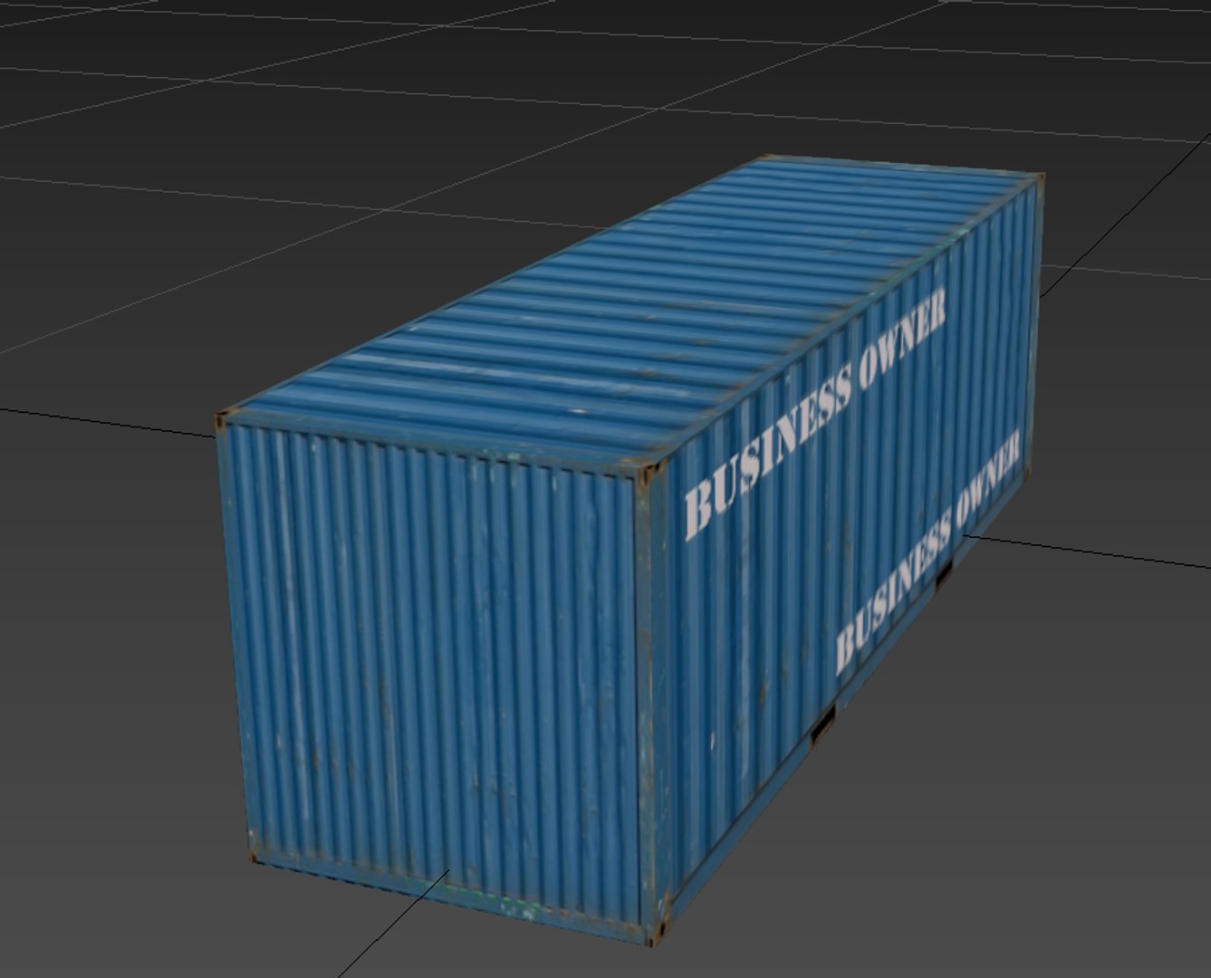 3D Blue Container Model - TurboSquid 1270484