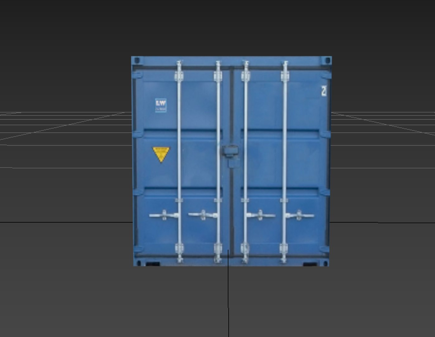 3D Blue Container Model - TurboSquid 1270484
