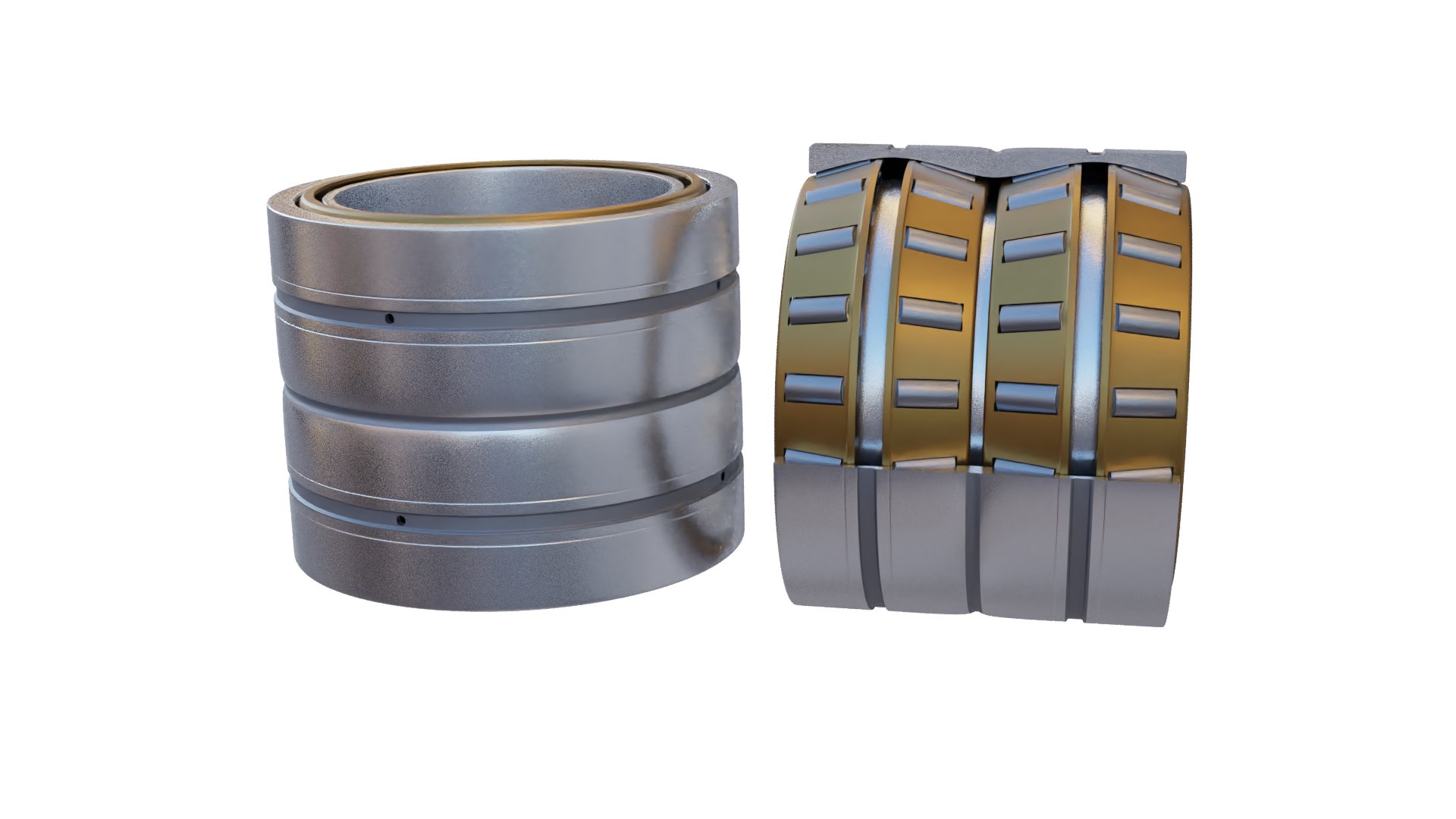 Four-row Tapered Bearing Model - TurboSquid 2131329
