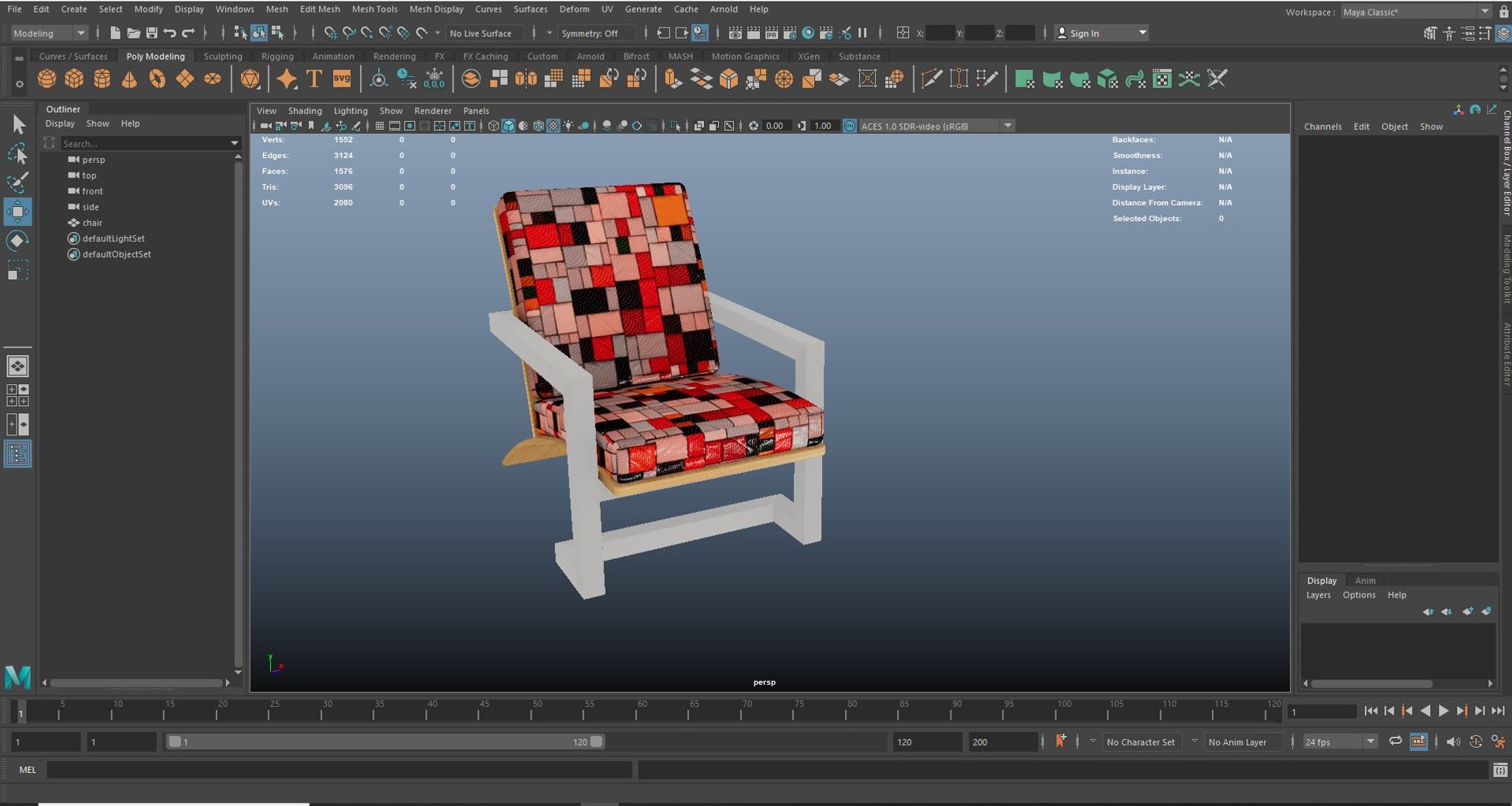 3D Modern ChairModern Chair 3D Model AR VR PBR Model - TurboSquid 1986375