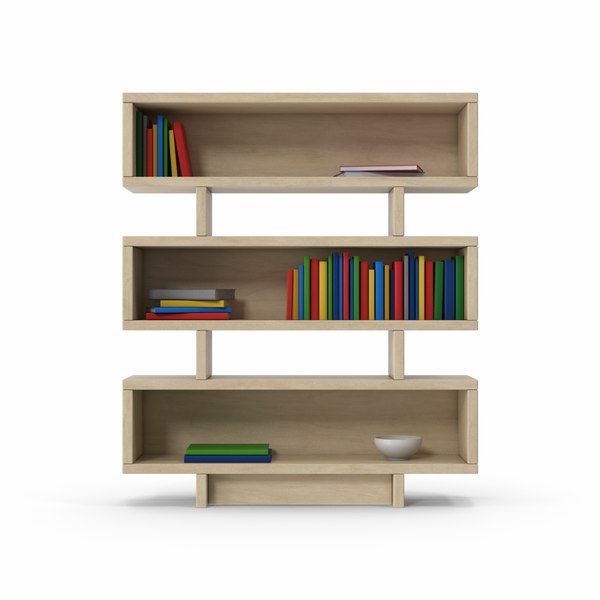 modelo 3d Librero con libros - TurboSquid 1831793