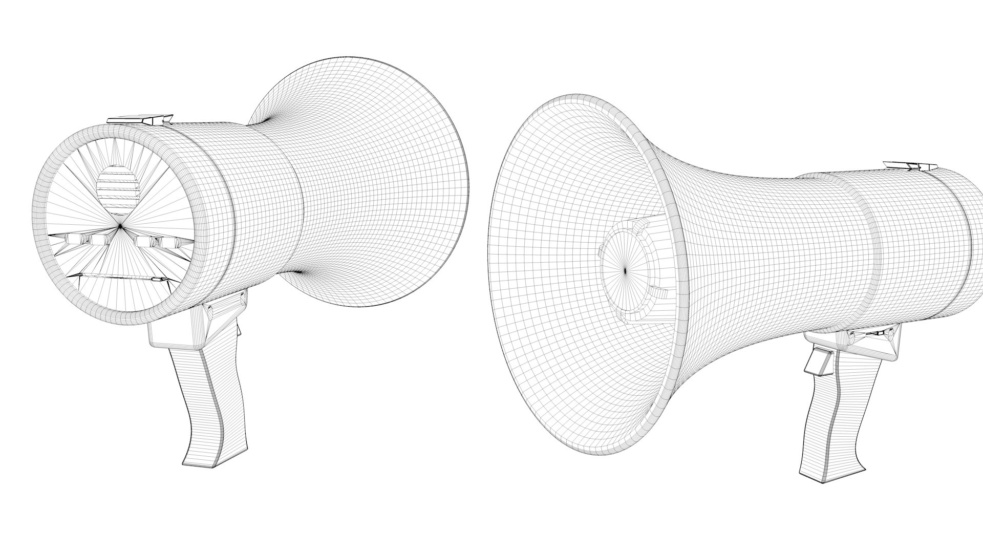 Megaphone 3D model - TurboSquid 1727148