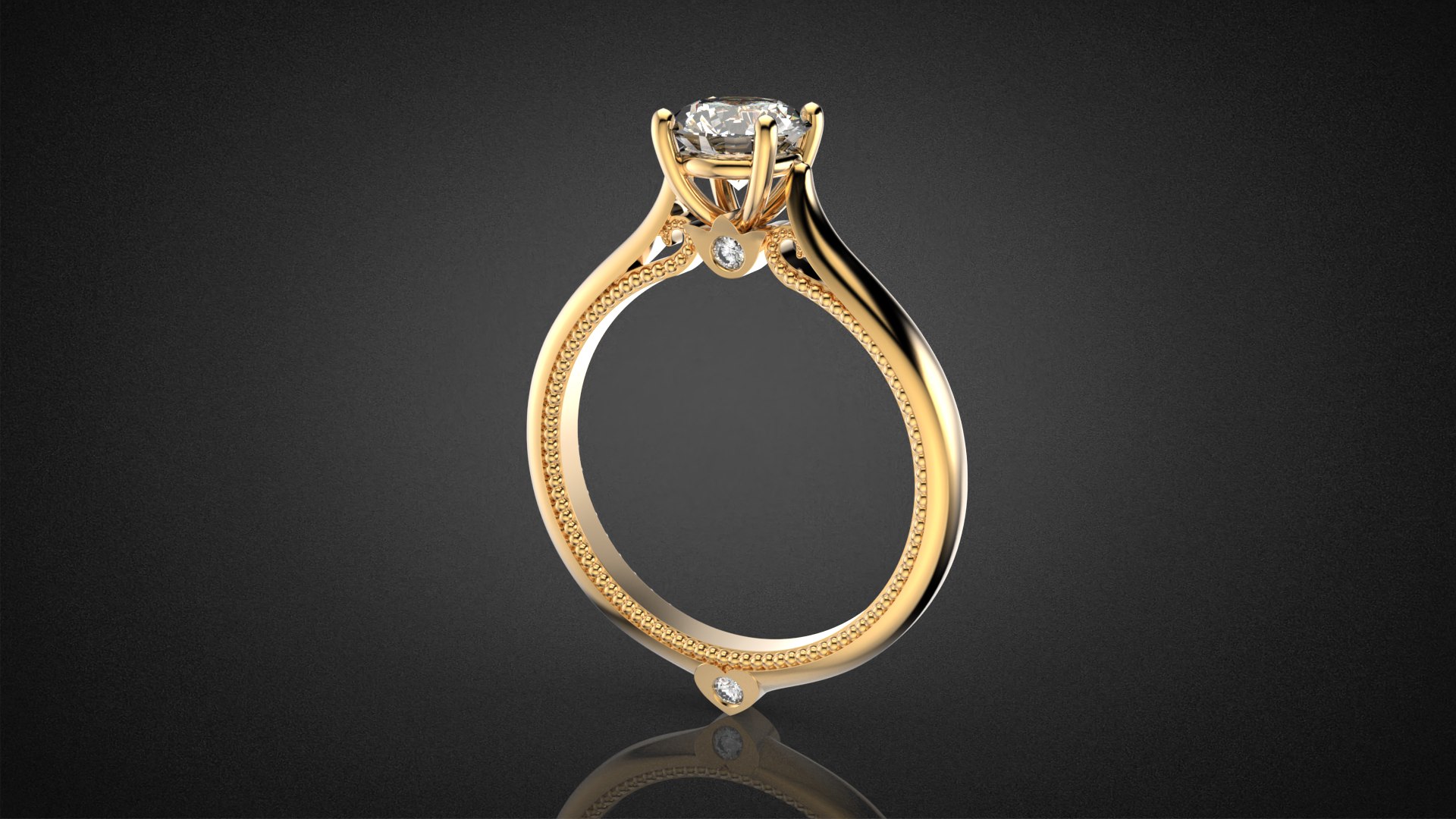 Engagement Heart Ring 16-20 Sizes R29 3D Print Model 3D Model ...