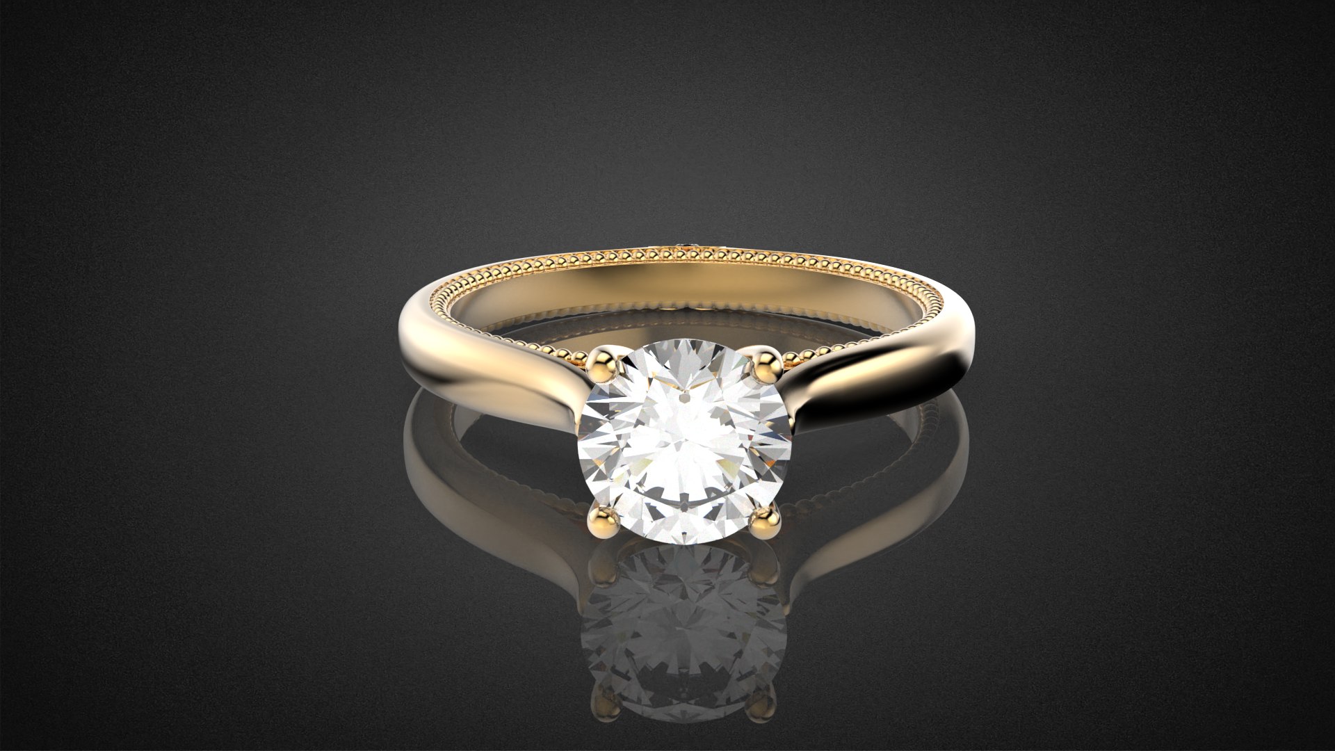 Engagement Heart Ring 16-20 Sizes R29 3D Print Model 3D Model ...