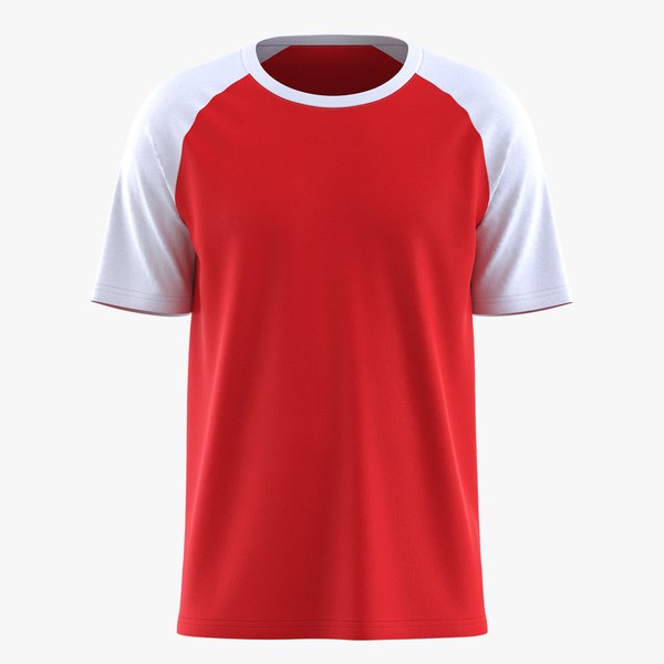 Comfortable Raglan Sleeve Round Neck T-Shirts Design model - TurboSquid ...