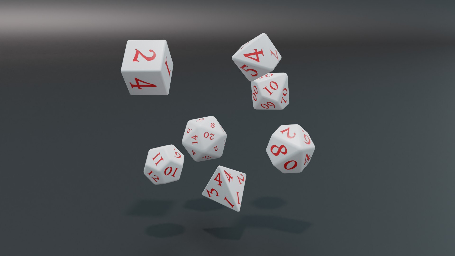 3D RPG Dice Asset White Model - TurboSquid 1748710