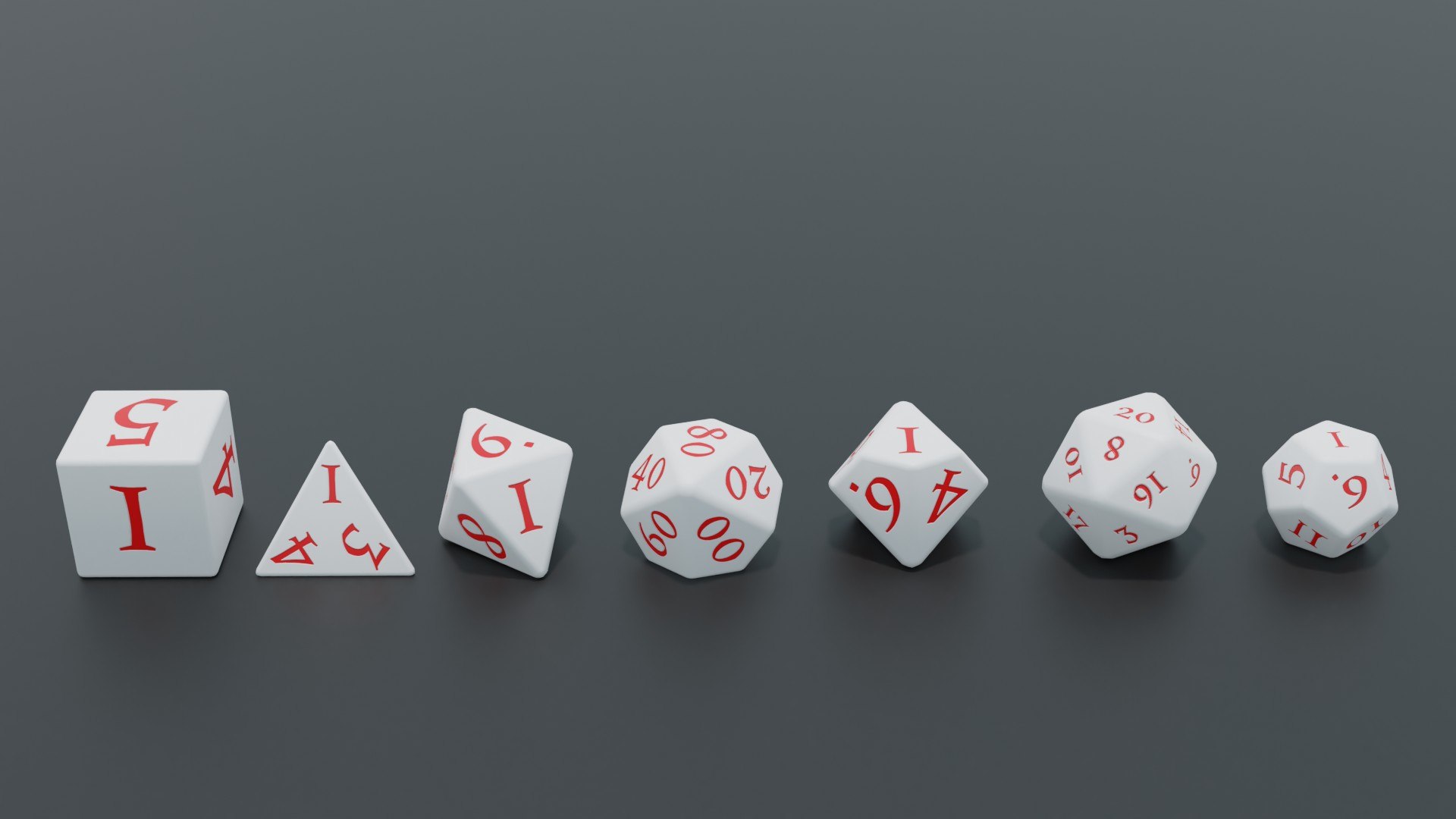 3D RPG Dice Asset White Model - TurboSquid 1748710