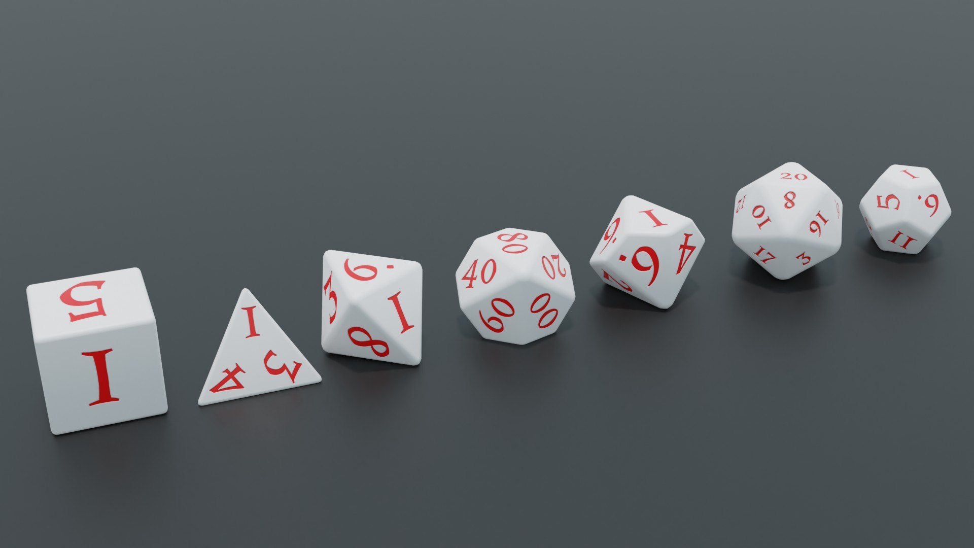 3D RPG Dice Asset White Model - TurboSquid 1748710
