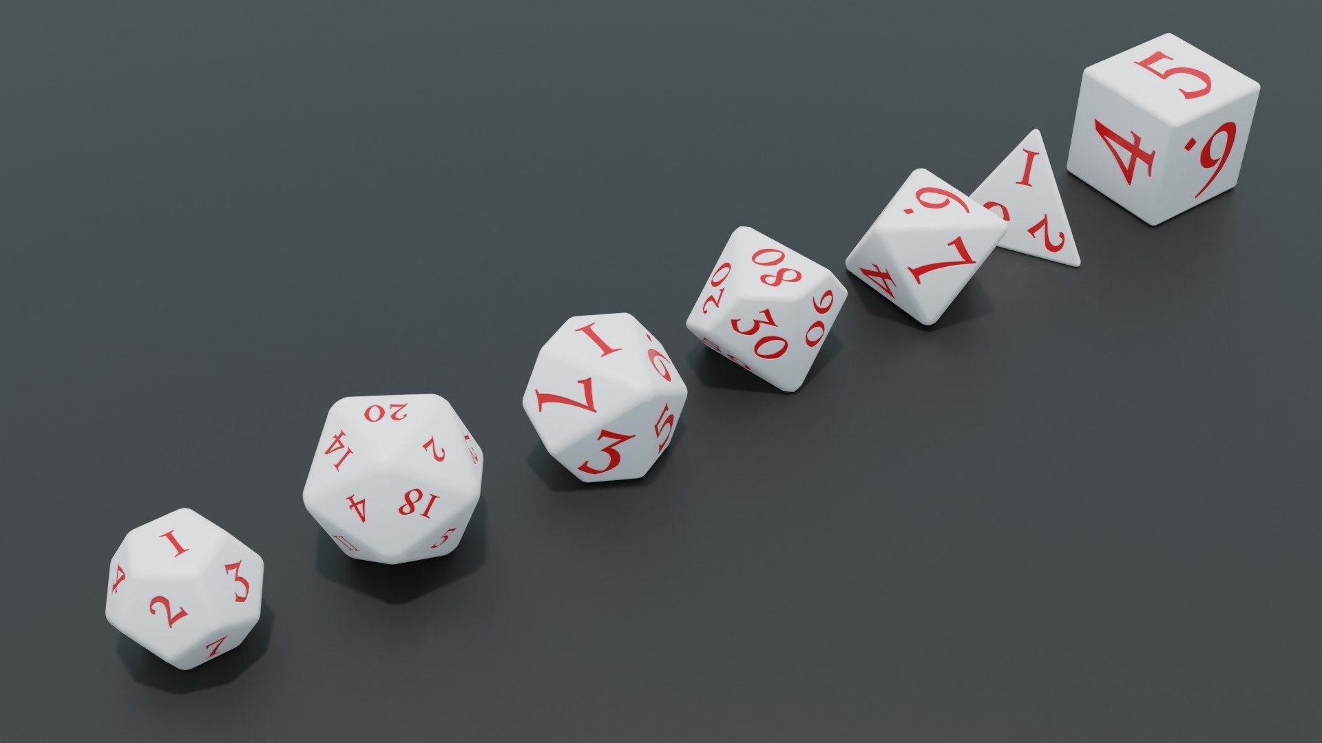 3D RPG Dice Asset White Model - TurboSquid 1748710