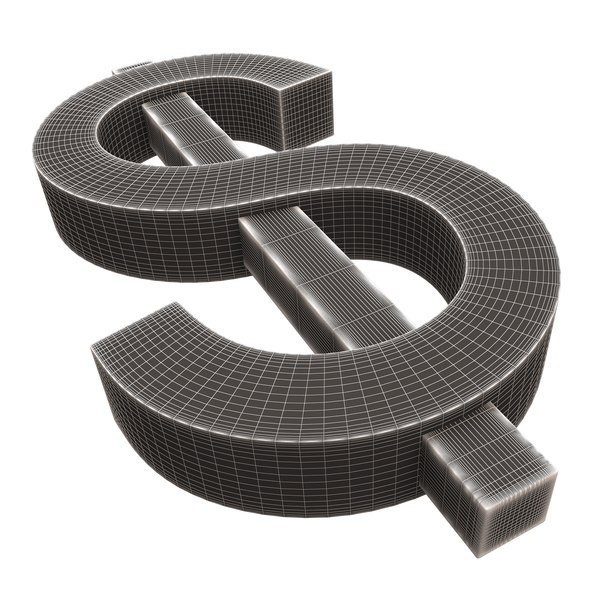 3D Dollar Symbol model - TurboSquid 2026567