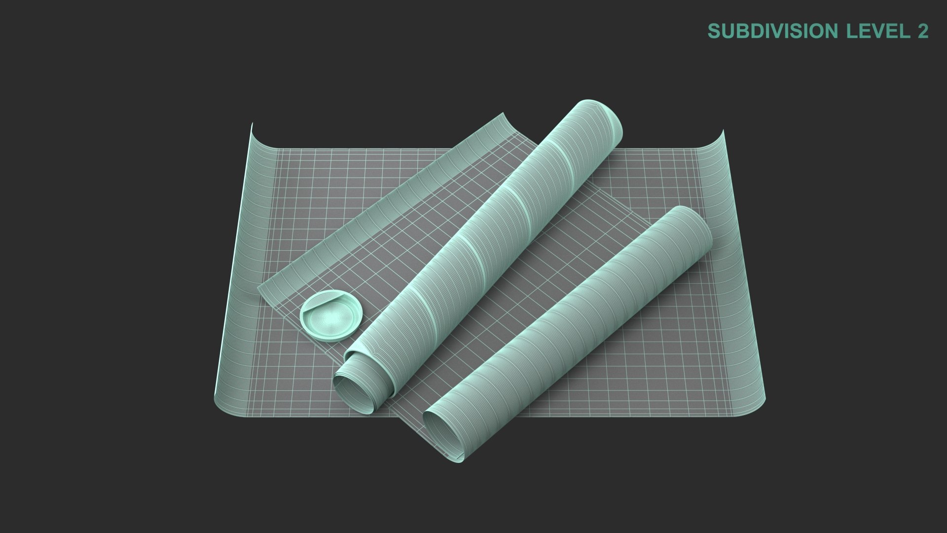 Blueprints With Cardboard Tube 3D - TurboSquid 2041429