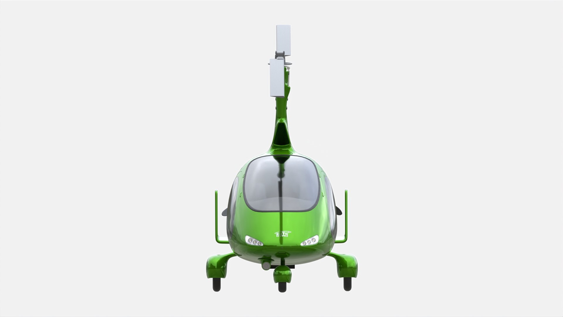 Gyroplane Autogyro Cavalon Green 3D Model - TurboSquid 2111188