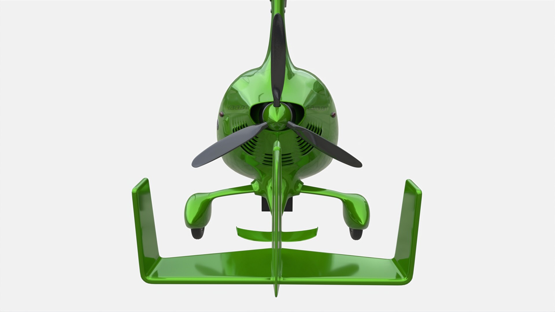 Gyroplane Autogyro Cavalon Green 3D Model - TurboSquid 2111188