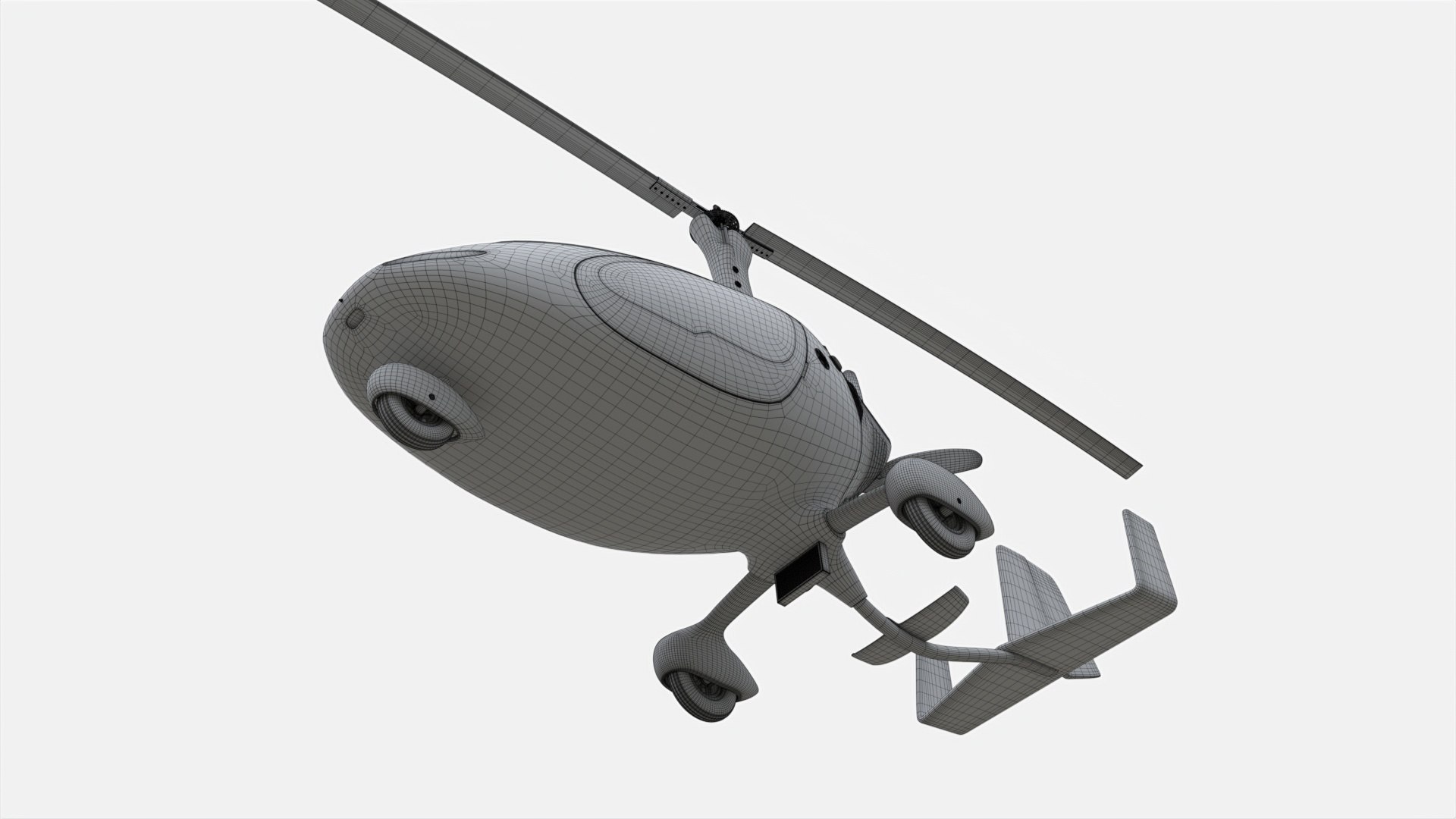 Gyroplane Autogyro Cavalon Green 3D Model - TurboSquid 2111188