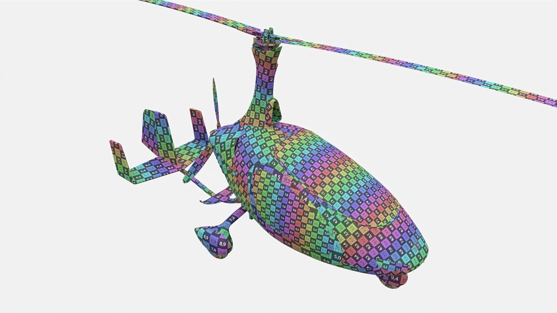 Gyroplane Autogyro Cavalon Green 3D Model - TurboSquid 2111188