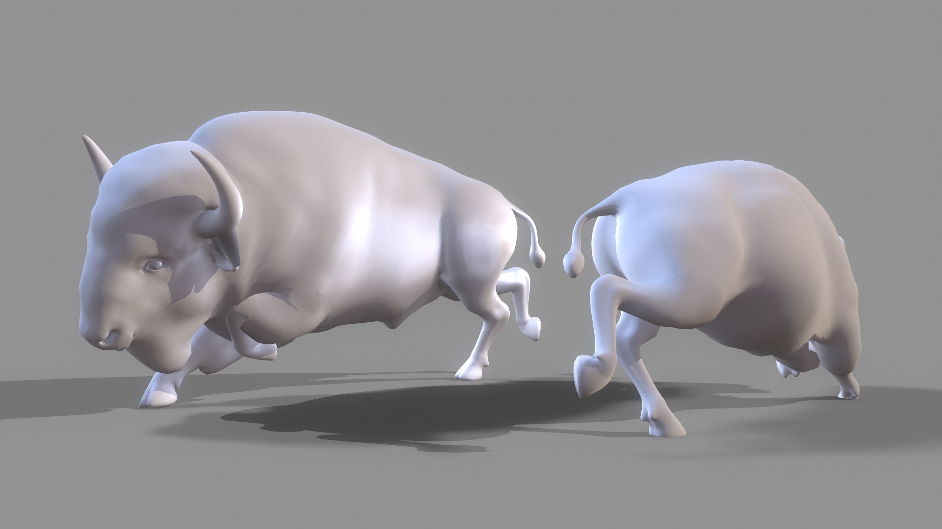 AMERICAN STEPPE BISON Low-poly 3D Model 3D Model - TurboSquid 1840713