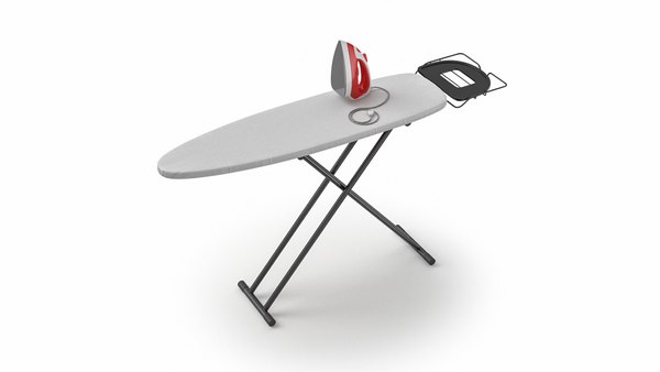 modelo 3d Plancha de ropa sobre tabla de planchar 02 - TurboSquid 2020451