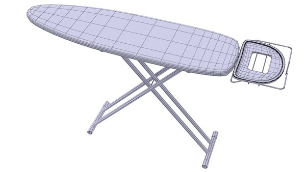 modelo 3d Plancha de ropa sobre tabla de planchar 02 - TurboSquid 2020451