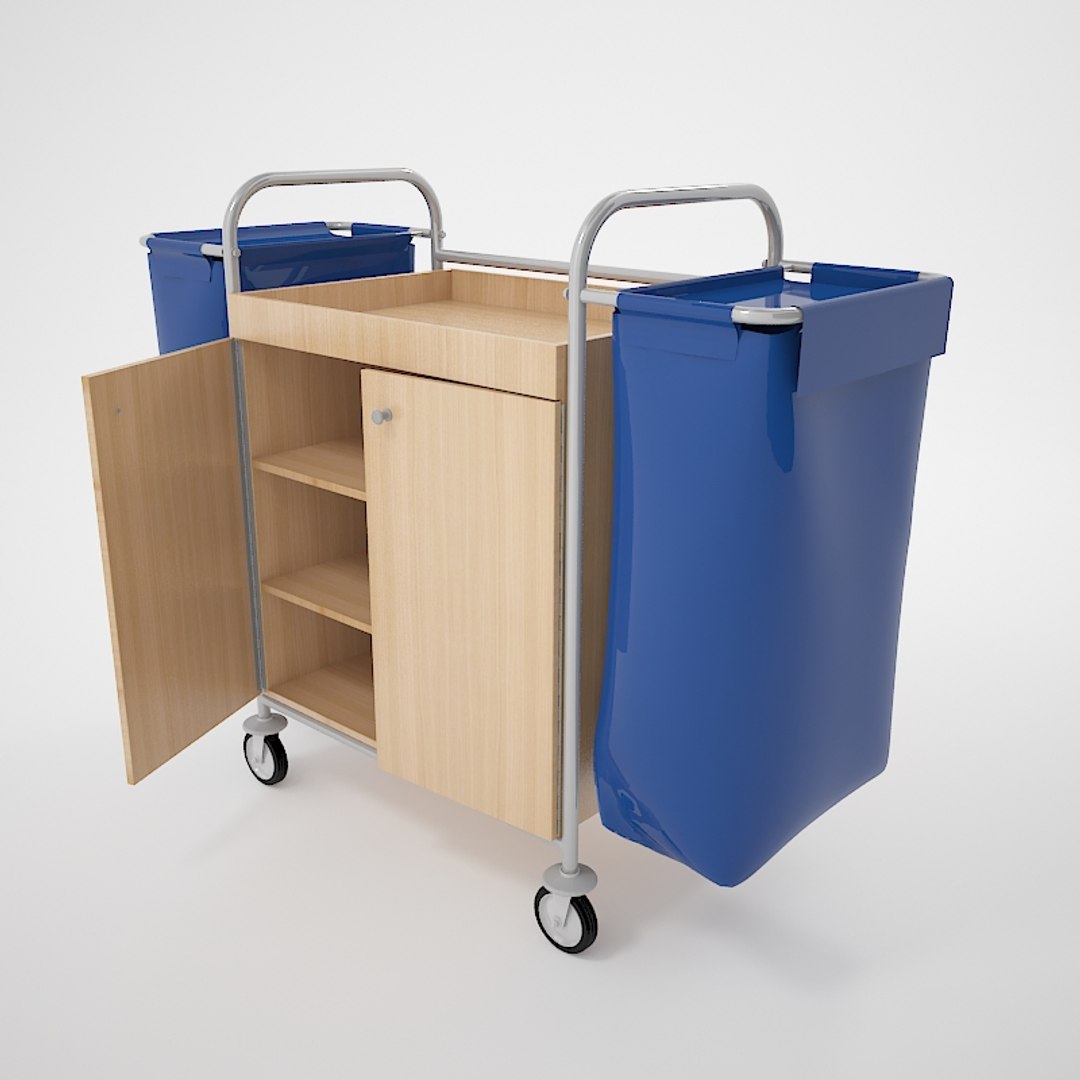 Housekeeping Cart 3d Model