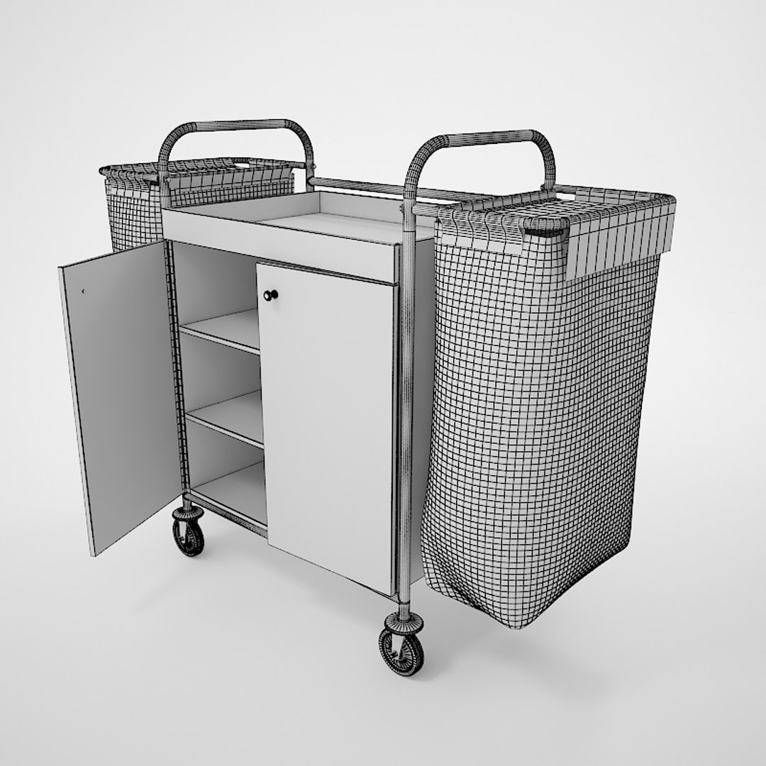 Housekeeping Cart 3d Model