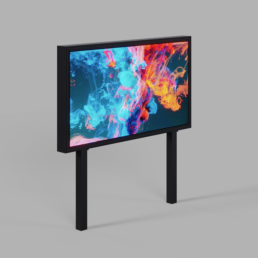 Big LED Screen 3D Model - TurboSquid 2325838