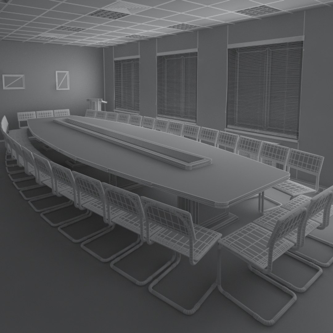 conference room 3d model