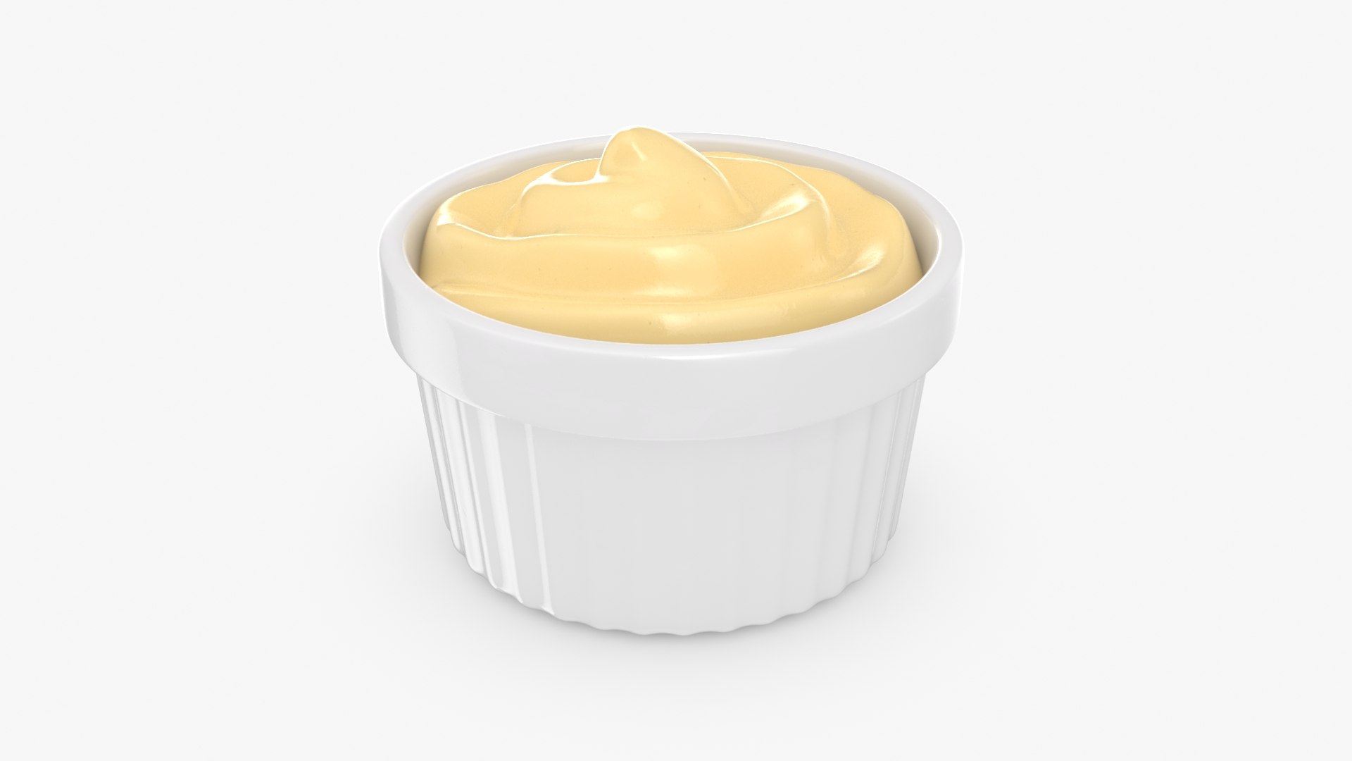 Mayonnaise Sauce Bowl Model - TurboSquid 2161329