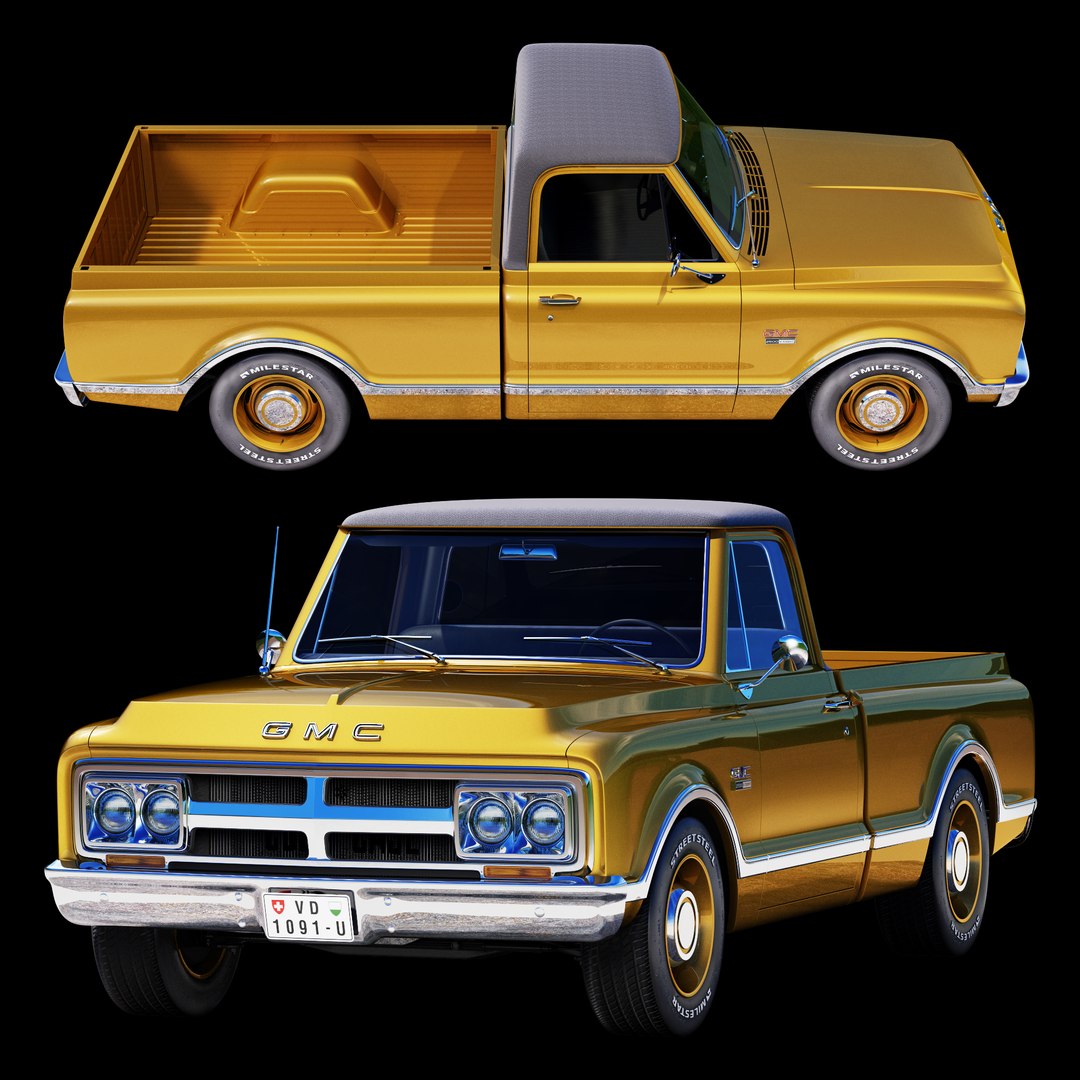 3D model GMC 1500 1968 - TurboSquid 2128637