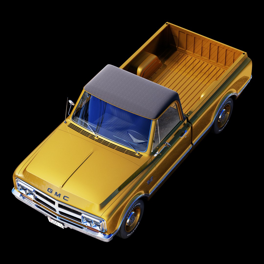 3D Model GMC 1500 1968 - TurboSquid 2128637