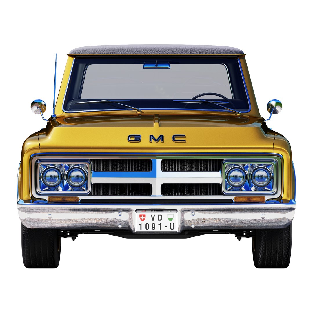 3D Model GMC 1500 1968 - TurboSquid 2128637