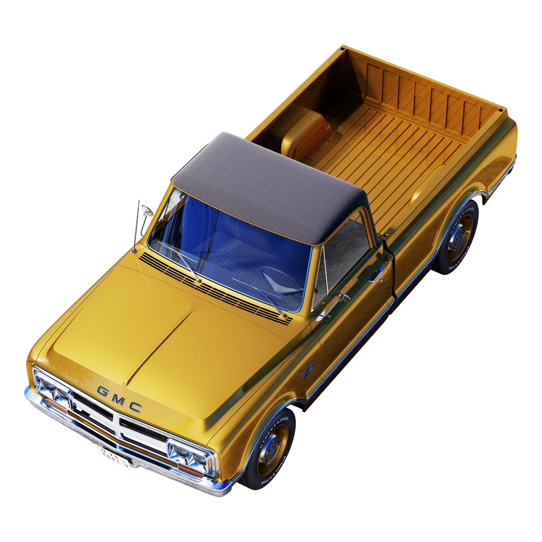 3D Model GMC 1500 1968 - TurboSquid 2128637