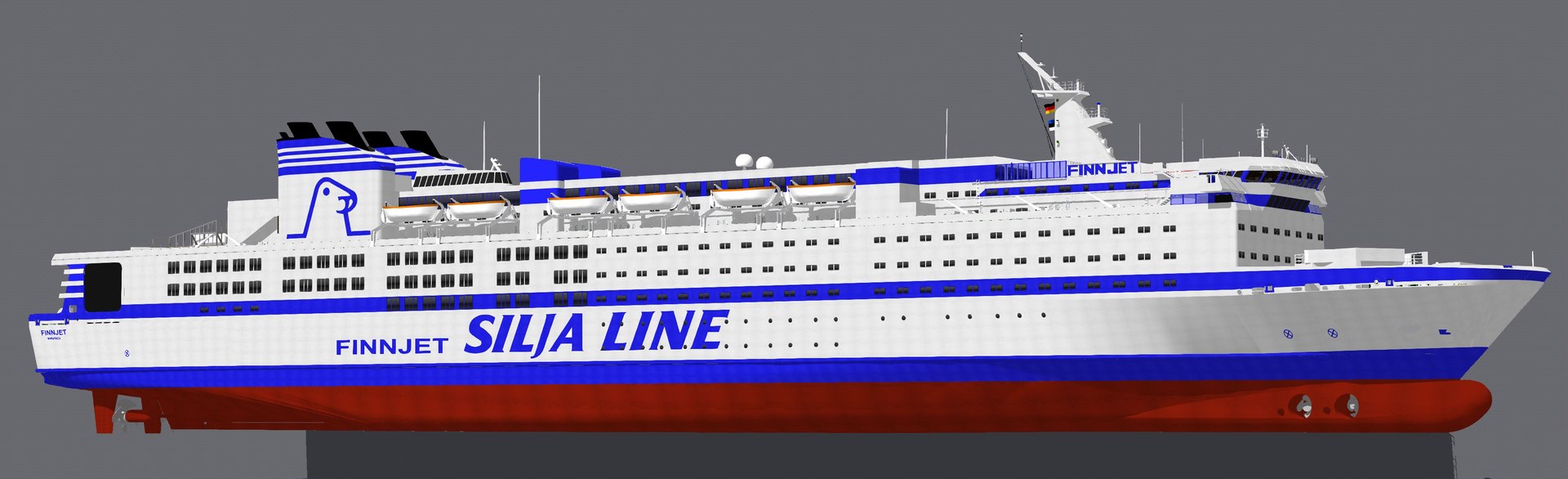 GTS Finnjet Fast-ferry Gas-turbine 3D Model - TurboSquid 1865169