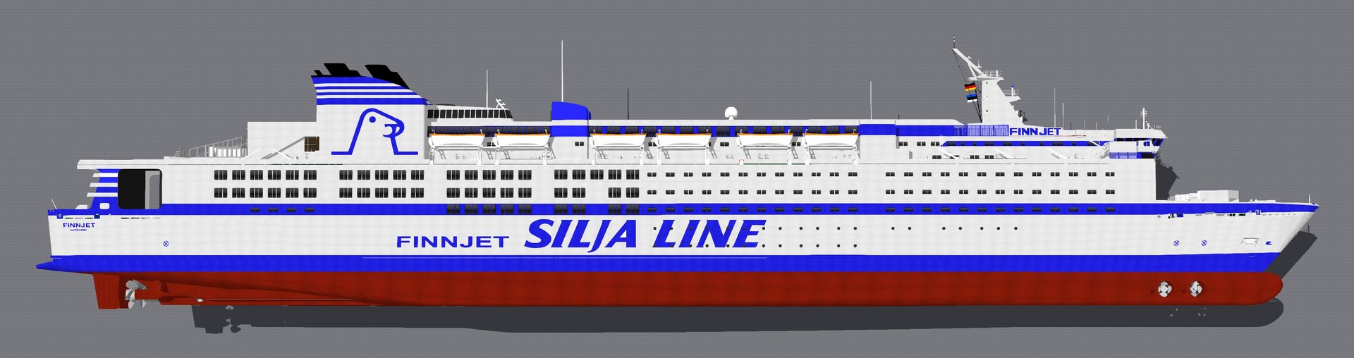 GTS Finnjet Fast-ferry Gas-turbine 3D Model - TurboSquid 1865169