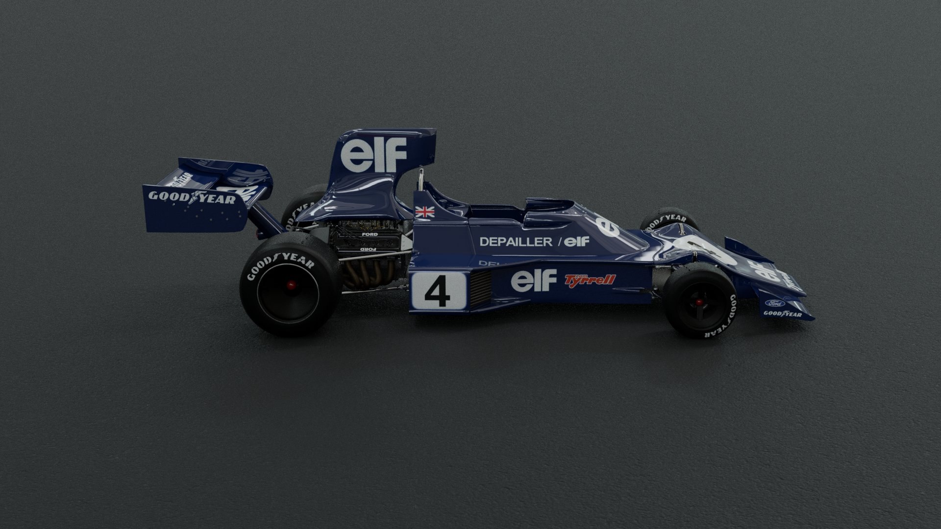 Tyrrell 007 1974 3D - TurboSquid 1649264