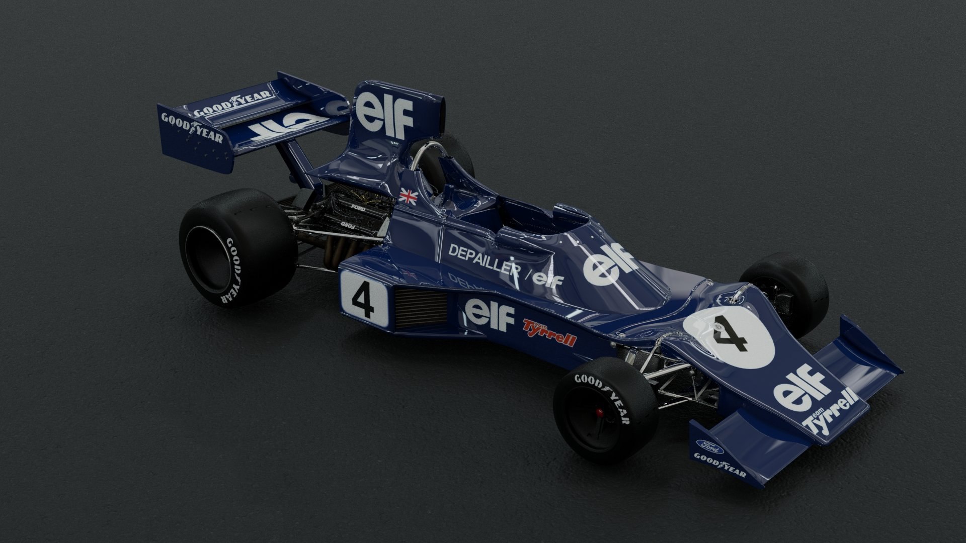 Tyrrell 007 1974 3D - TurboSquid 1649264