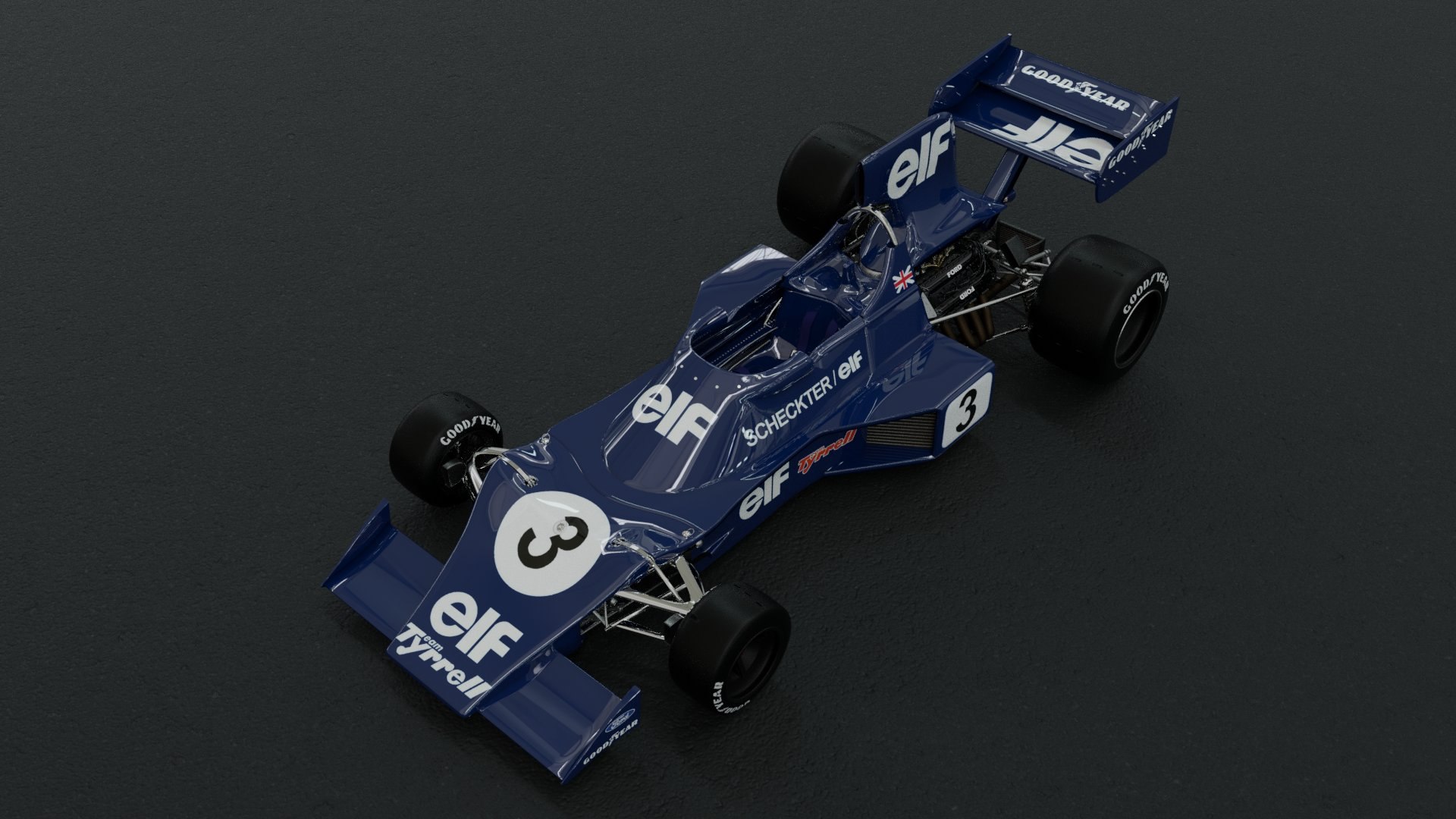 Tyrrell 007 1974 3D - TurboSquid 1649264