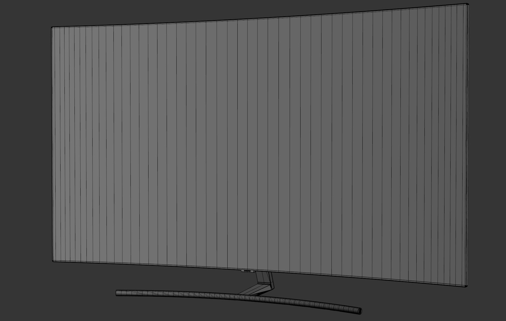 3D model samsung q8c curved qled - TurboSquid 1150090