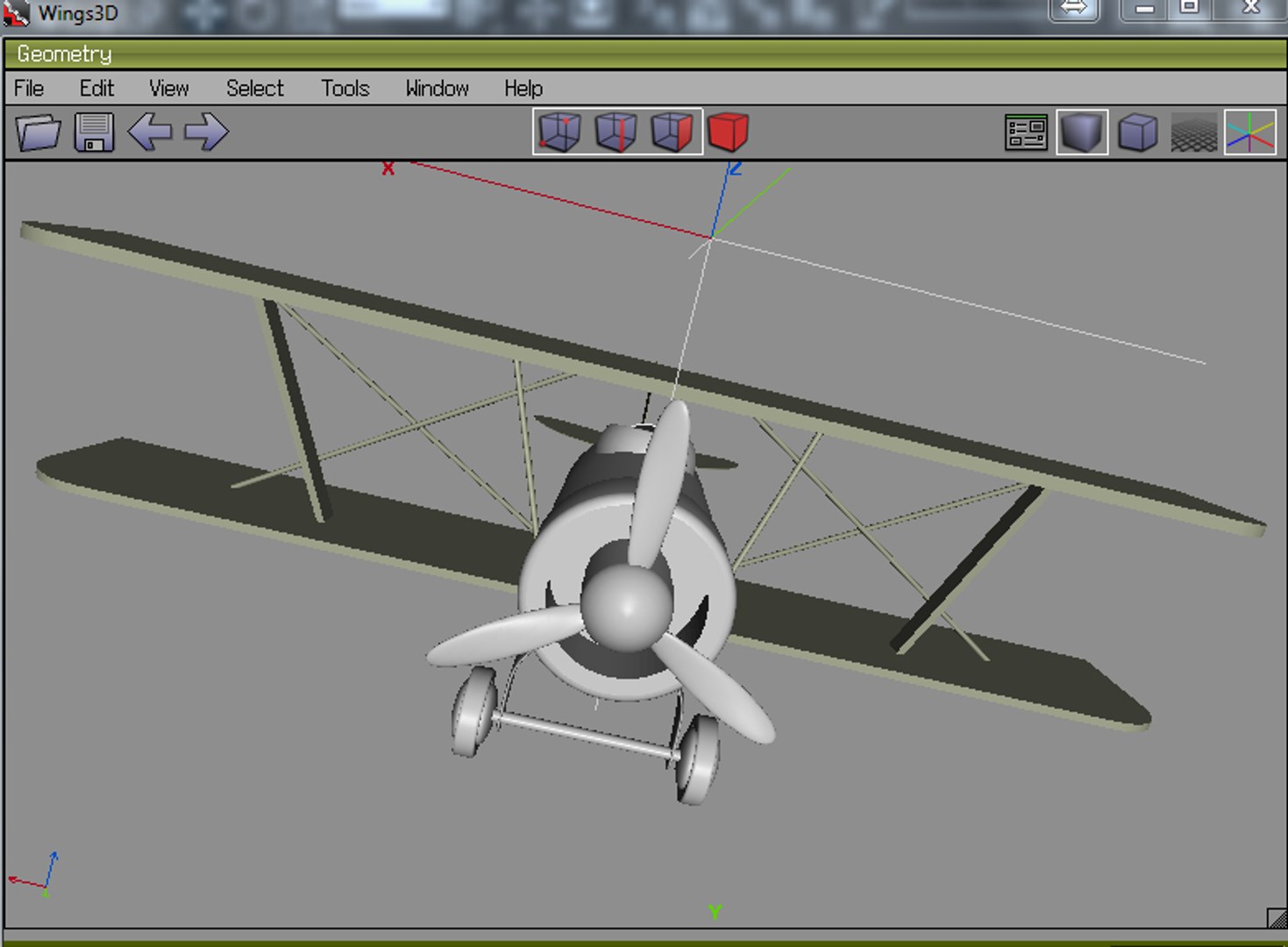 3d Obj Toy Plane