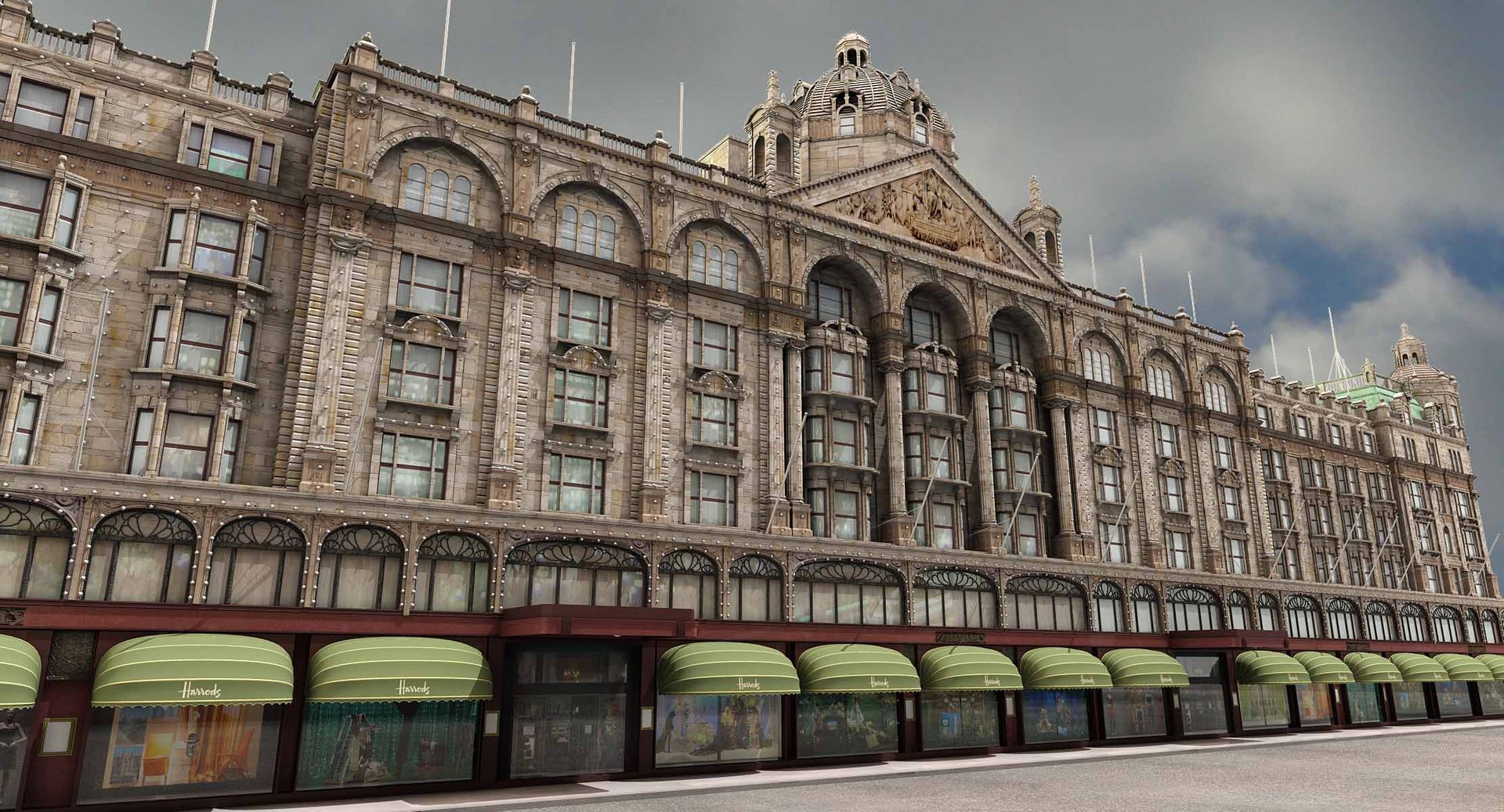 London Harrods Bus 3D Model - TurboSquid 1369789