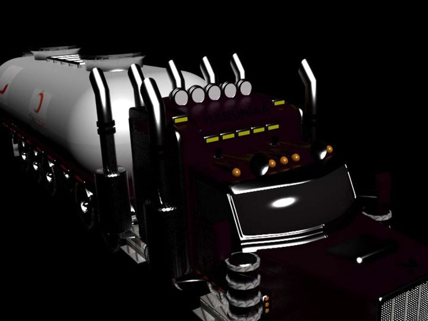 3d Long Vehicle Tir Model