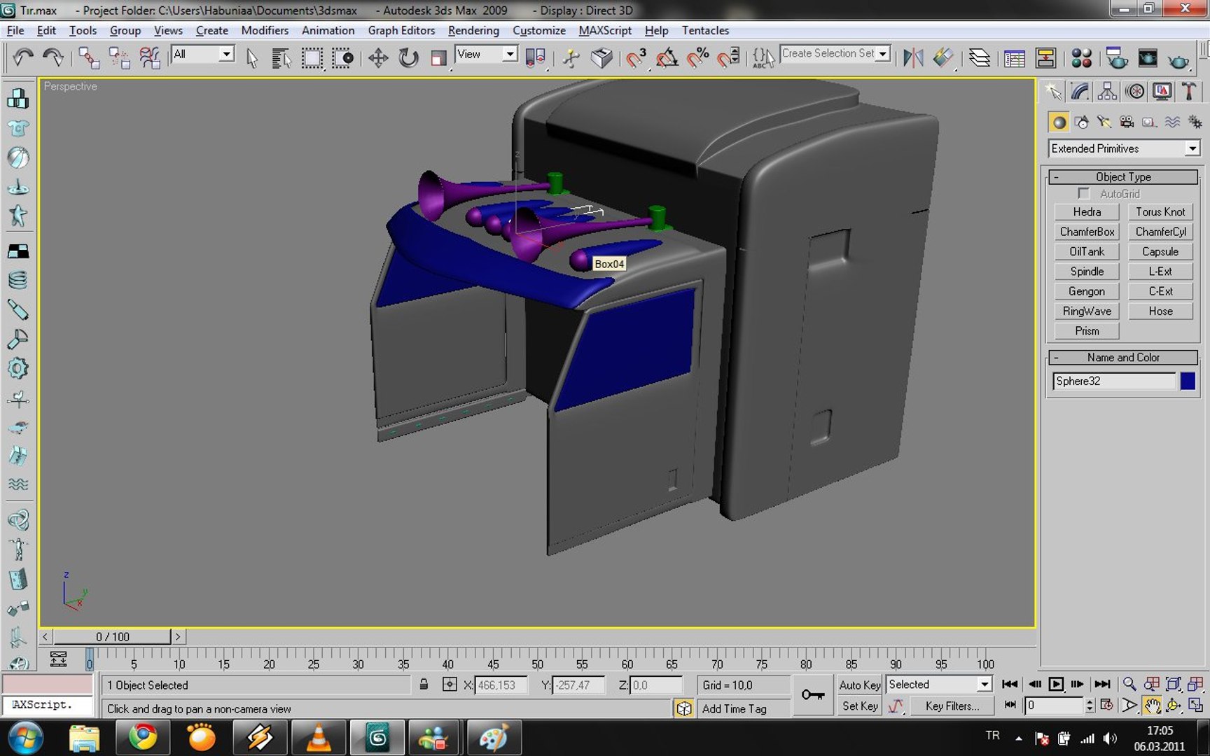 3d Long Vehicle Tir Model