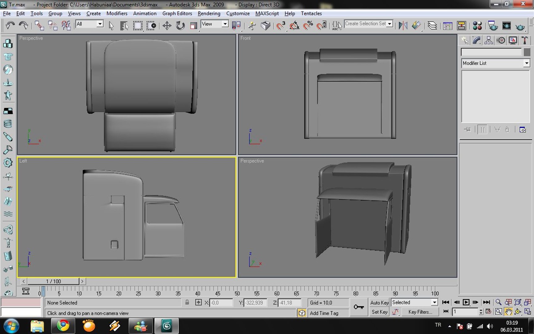 3d Long Vehicle Tir Model