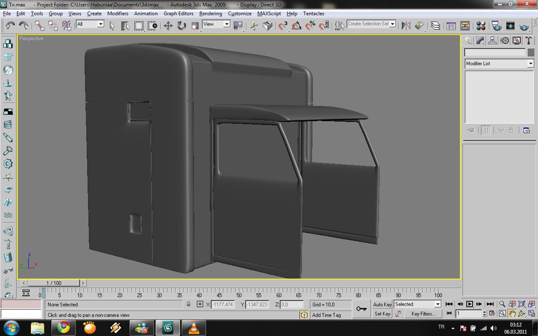 3d Long Vehicle Tir Model