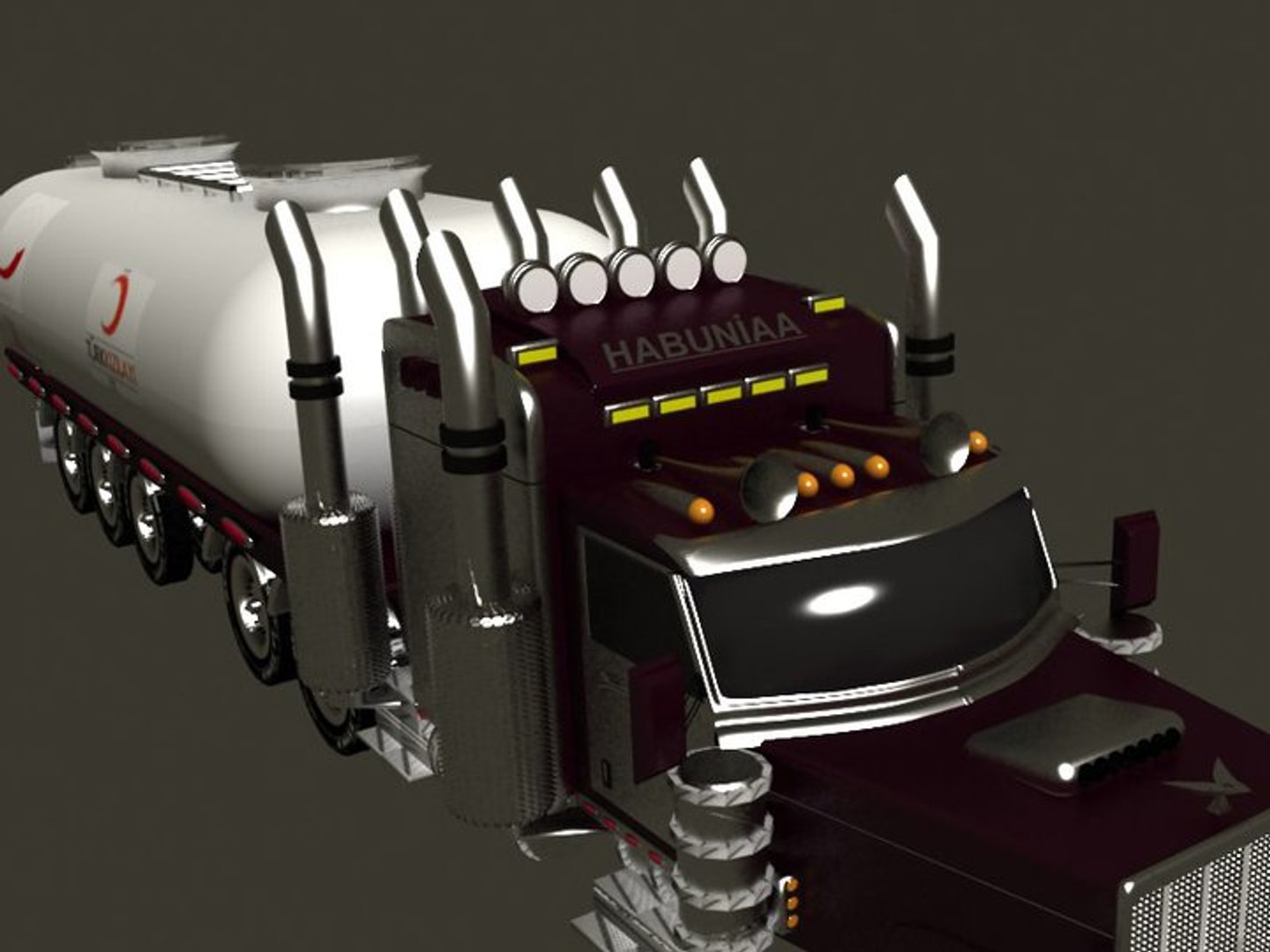 3d Long Vehicle Tir Model