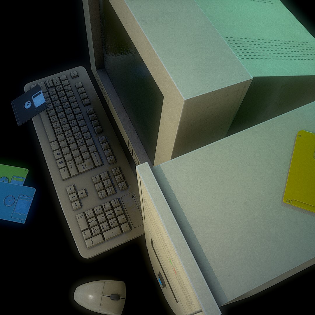 Old Computer 3D - TurboSquid 1433884