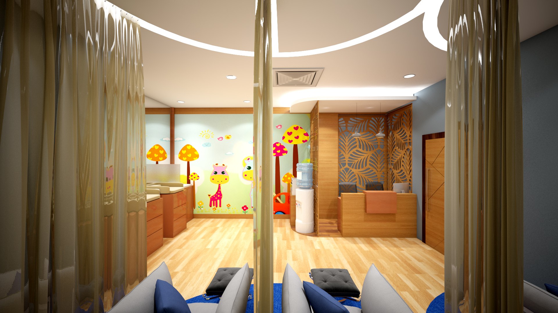 3D Baby Feeding Room Stall Design - TurboSquid 1233085