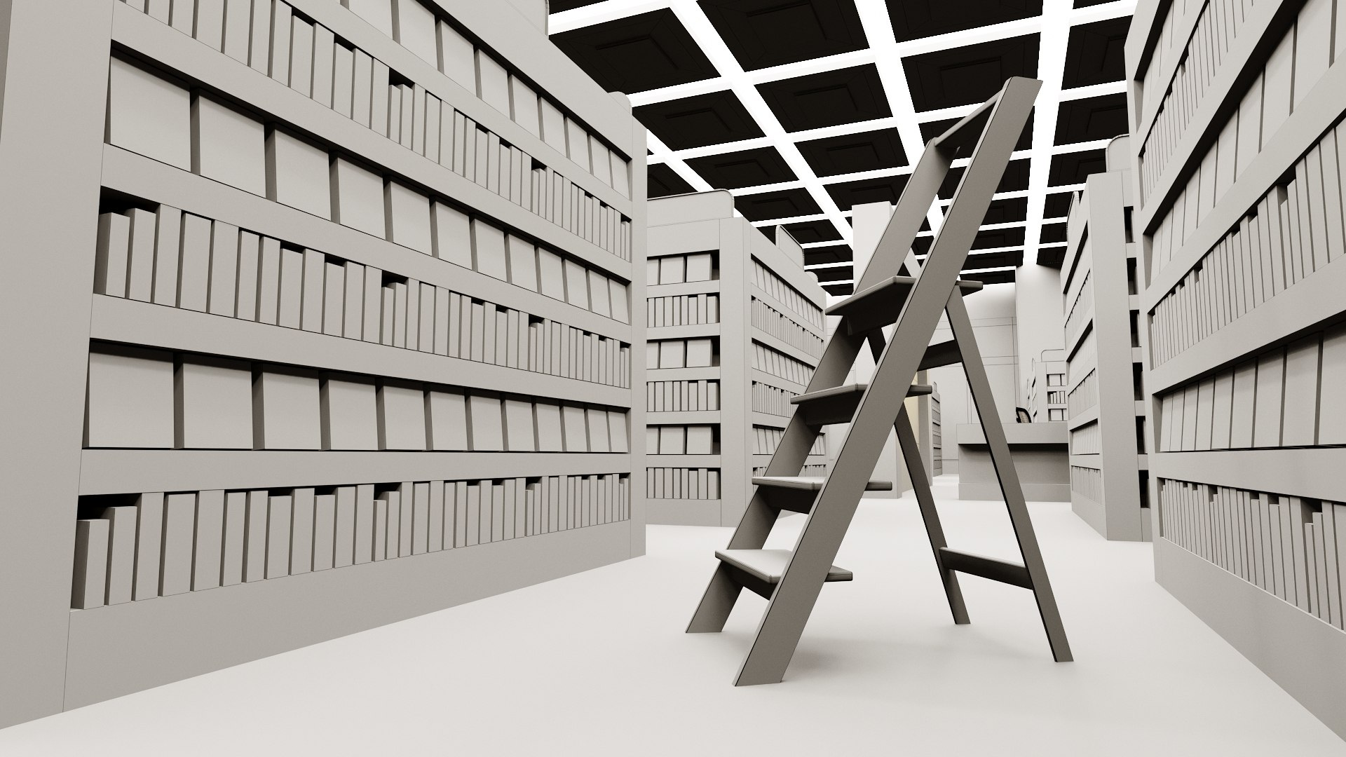 3D Star Books Library Store - TurboSquid 1901147